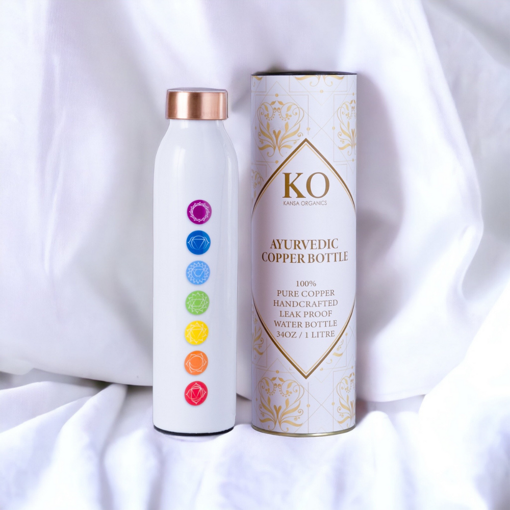 Copper Bottle - Chakra Design – Kansa Organics